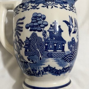 Momiyama ~ Pitcher ~ Made in Japan ~ Blue Willow - Etsy