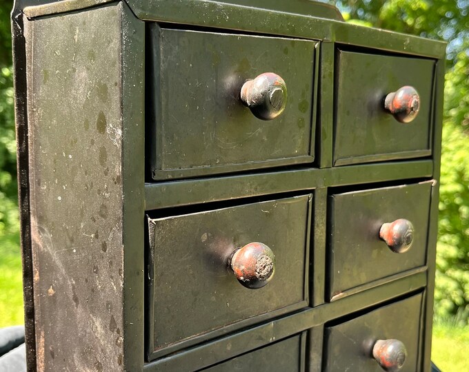 Metal Container Wall Hanging With 6 Drawers - Etsy