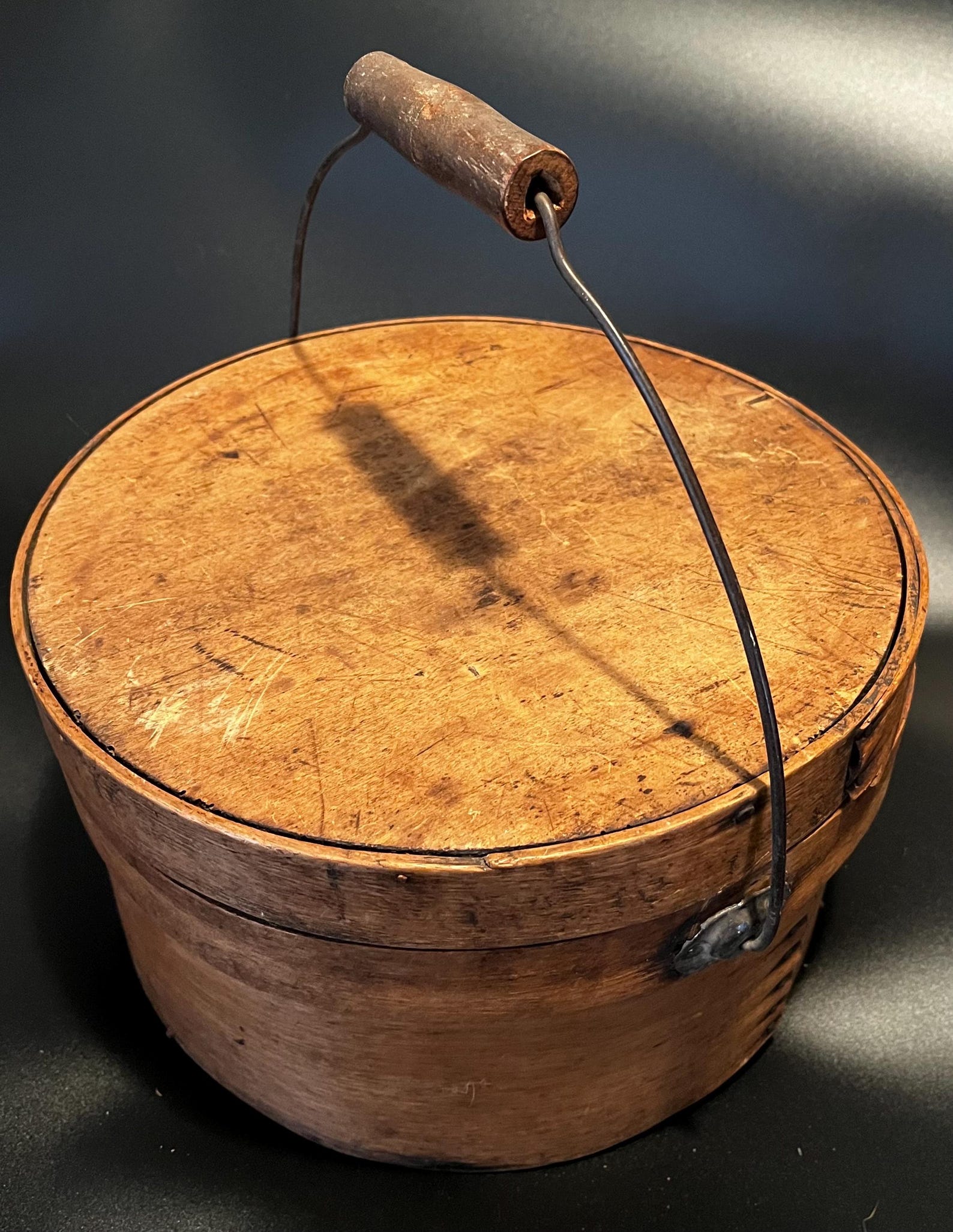 Pantry Box With Bail Handle & Lid ~ Primitive/country ~ as is ~ Great ...