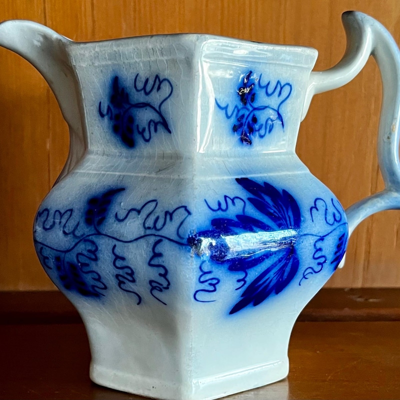 Flow Blue Pitcher - Etsy