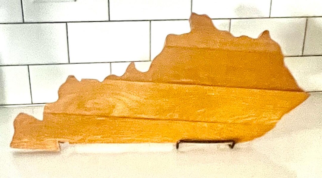 Wood Kentucky Shaped Sign - Repurposed Gym Floor - KY ~ Did the ...