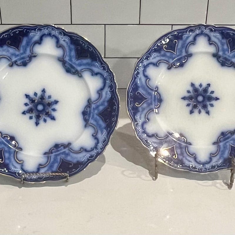 Flow Blue Alfred Meakin - Etsy