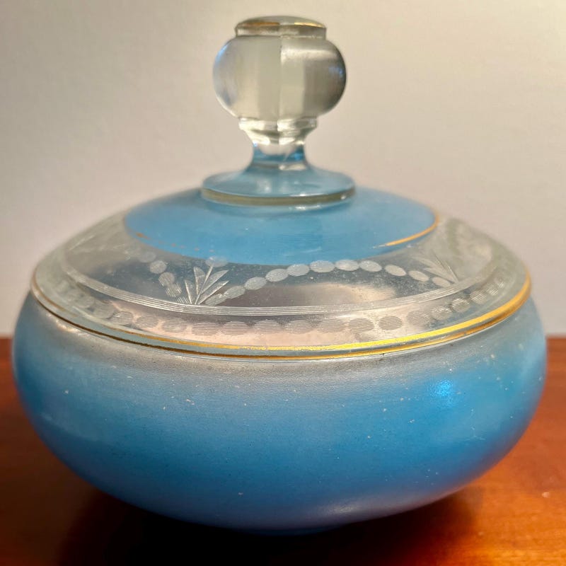 Powder Puff Jar - Etsy