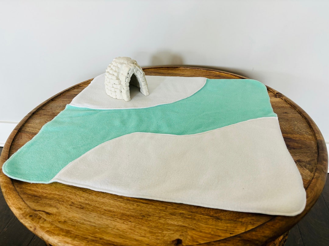 Arctic Snow Felt Play Mat, Miniature Imaginative World Kids Toy for ...