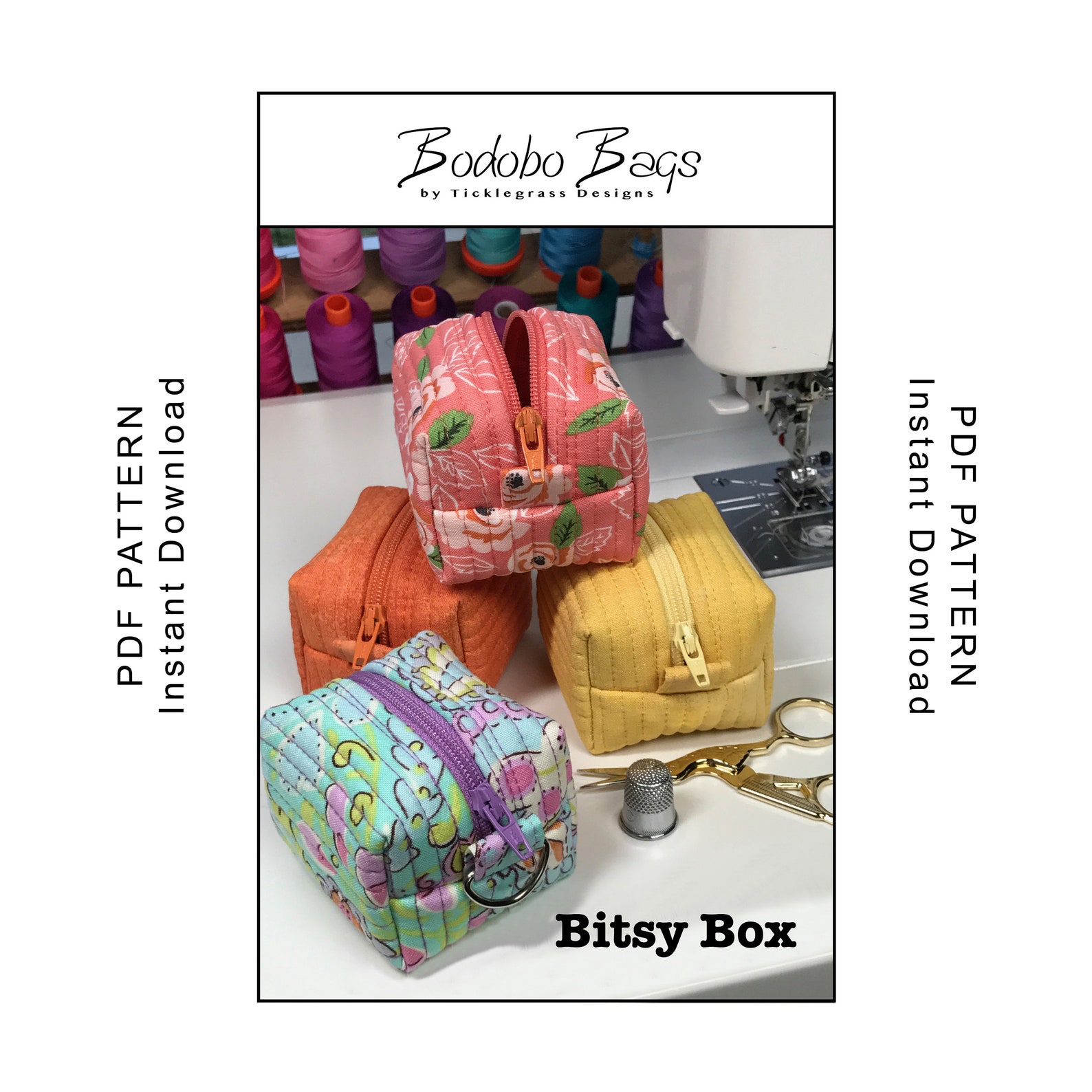 Bitsy Box Sewing Pattern PDF Instant Download - Etsy Canada