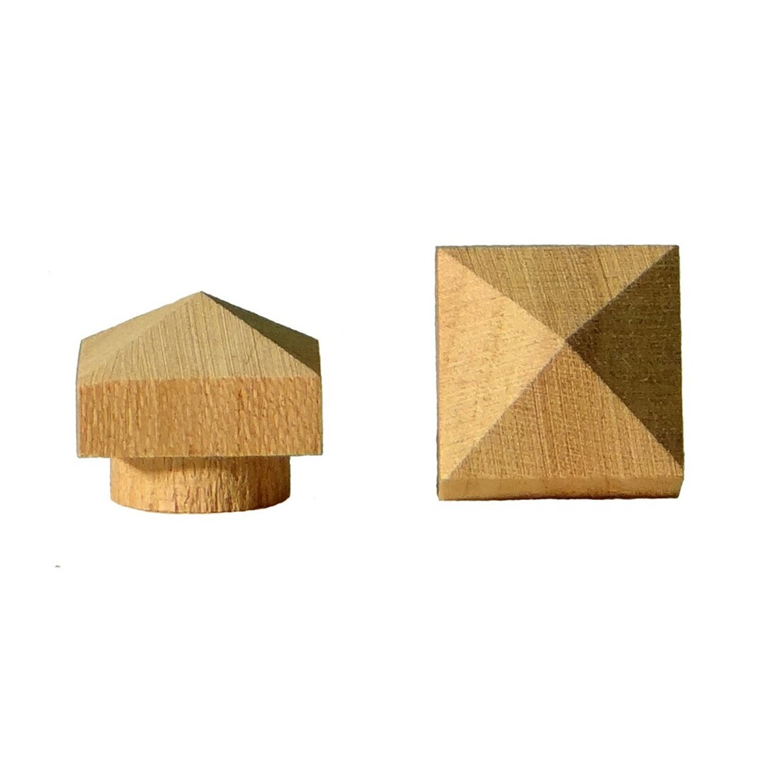 24 Pk 1/2" Cherry Pyramid Top Hole Plugs That Fit a 3/8" Hole - Etsy