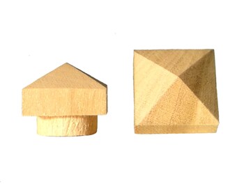 24 Pk 1/2 Walnut Pyramid Top Hole Plugs | Etsy