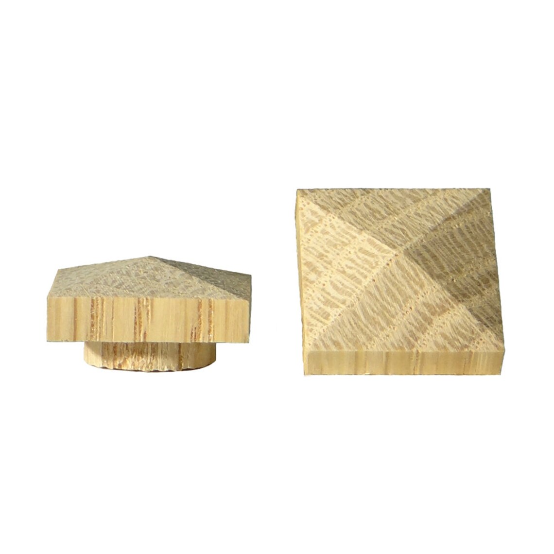 24 Pk 3/4" Large White Oak Low Profile Pyramid Top Hole Plugs That Fit ...