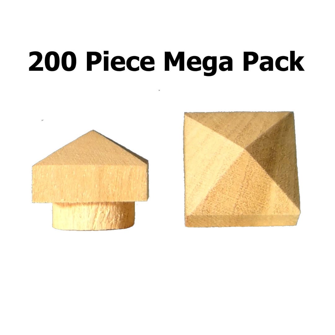 200 Piece Cherry MEGA Pack 1/2" Pyramid Top Hole Plugs - Etsy