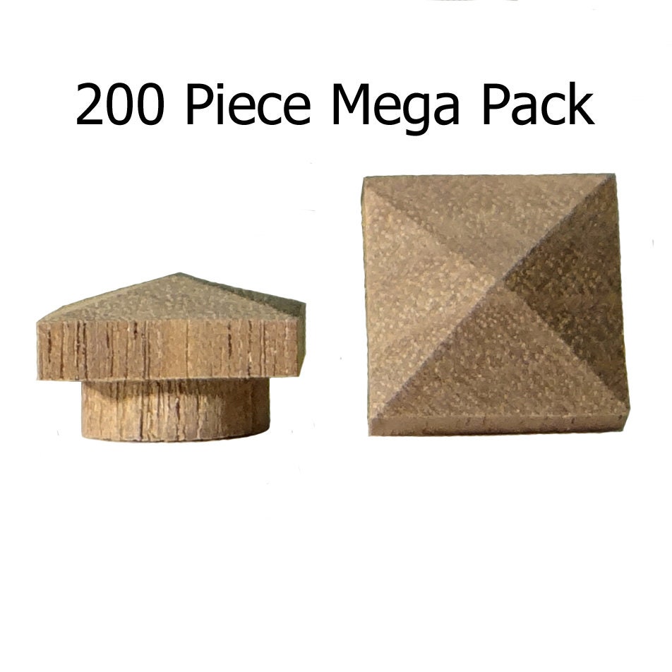 200 Piece MEGA Packs 1/2 Low Profile Pyramid Top Hole Plugs - Etsy