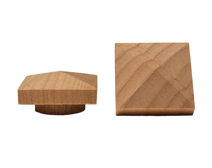 12 Pk 3/4 Large Alder Low Profile Pyramid Top Hole Plugs That Fit a 1/2 ...
