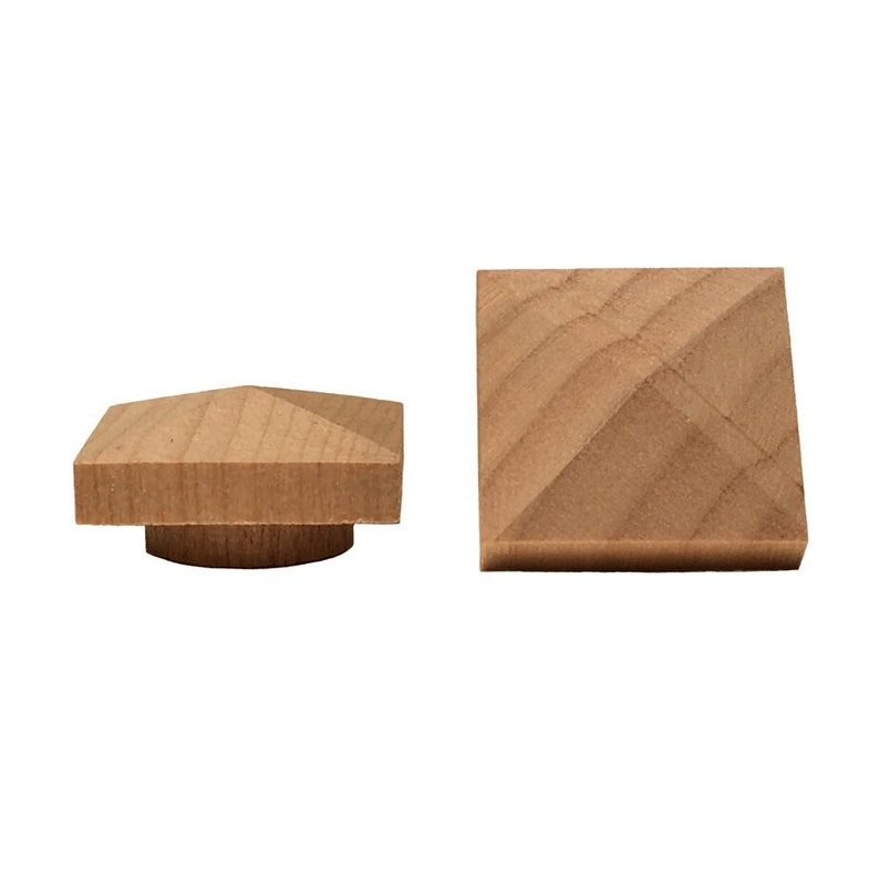 12 Pk 3/4" Large Alder Low Profile Pyramid Top Hole Plugs That Fit a 1/ ...