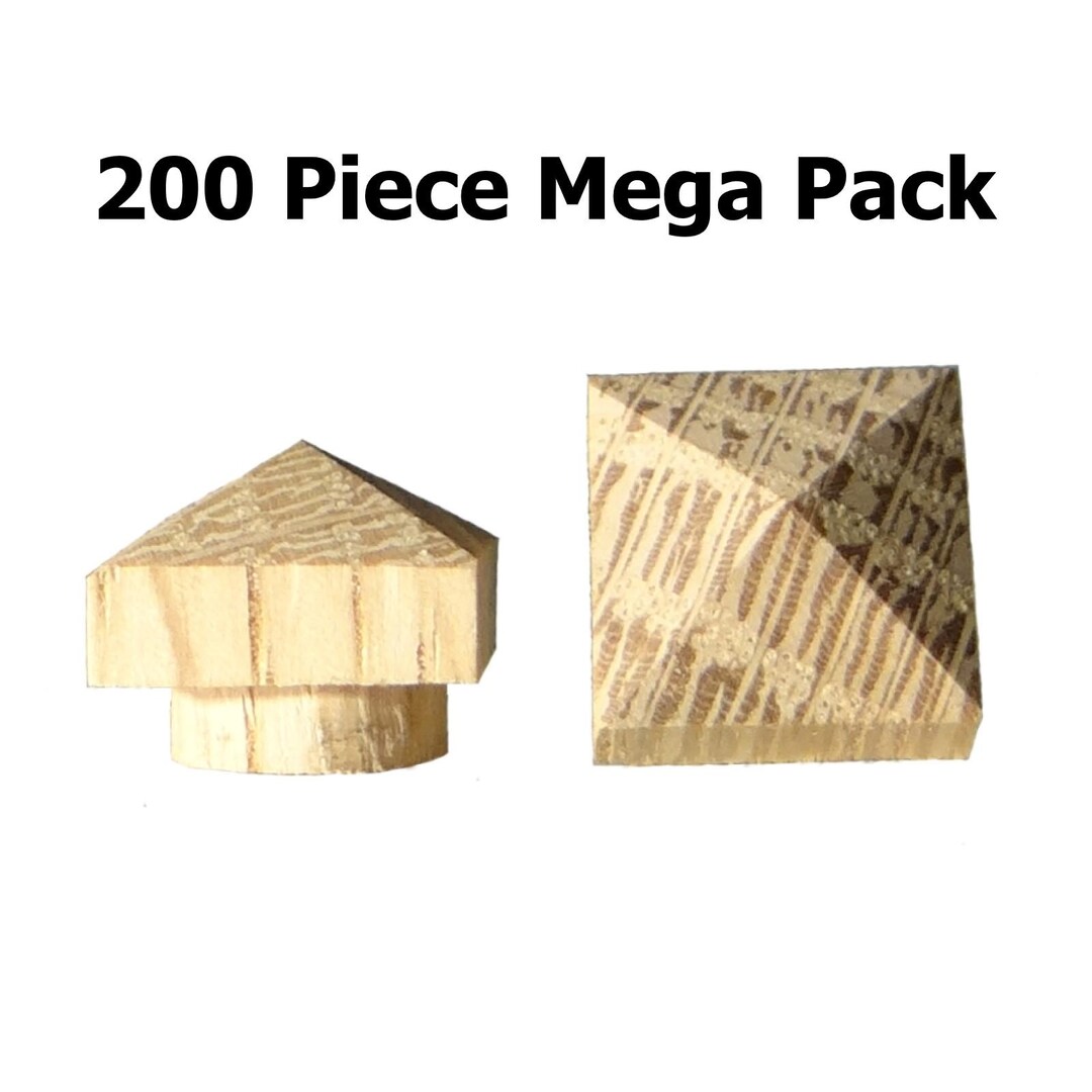 200 Piece White Oak MEGA Pack 1/2" Pyramid Top Hole Plugs - Etsy