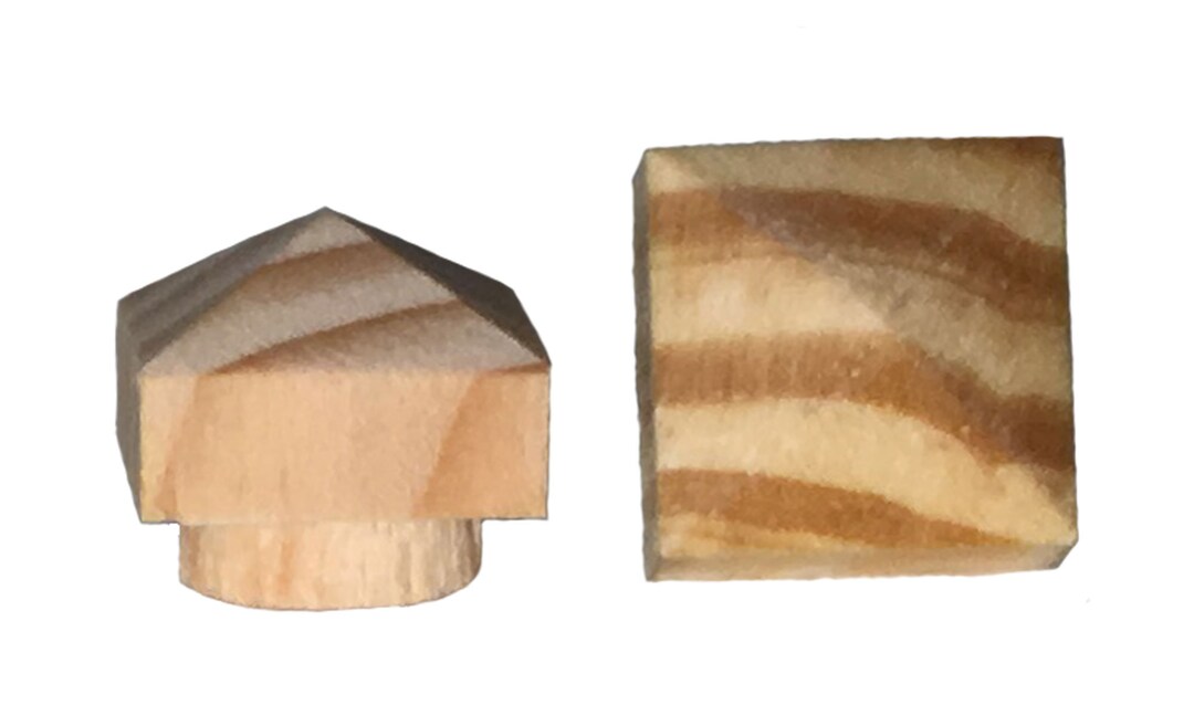 12 Pk 1/2 Pine Pyramid Top Hole Plugs - Etsy