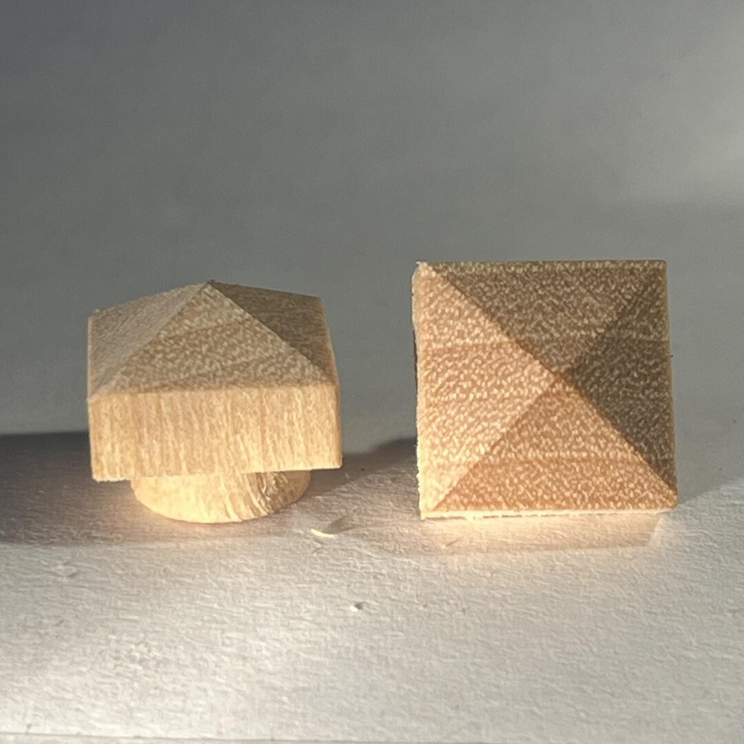 24 Pk 1/2" Maple Pyramid Top Hole Plugs That Fit a 3/8" Hole - Etsy