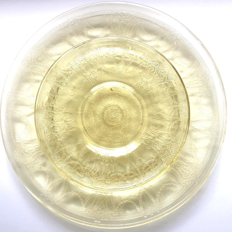 Yellow Glass Plate - Etsy