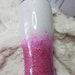White and Hot Pink Ombre Glitter Tumbler | Etsy