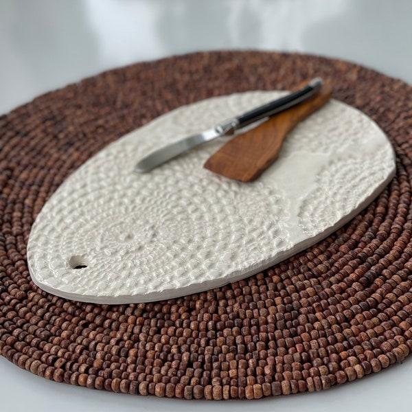Ceramic Cheese Board - Etsy