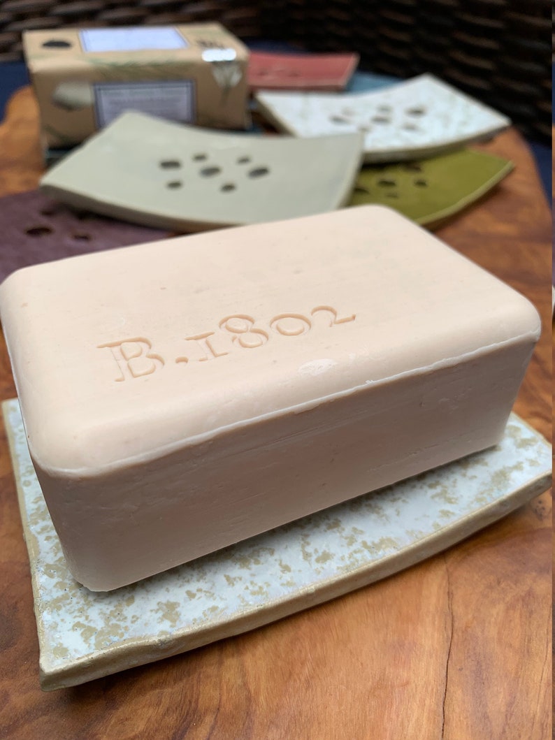 9 Ounce Bar Large Soap Soap Dish One of a Kind Ceramic - Etsy