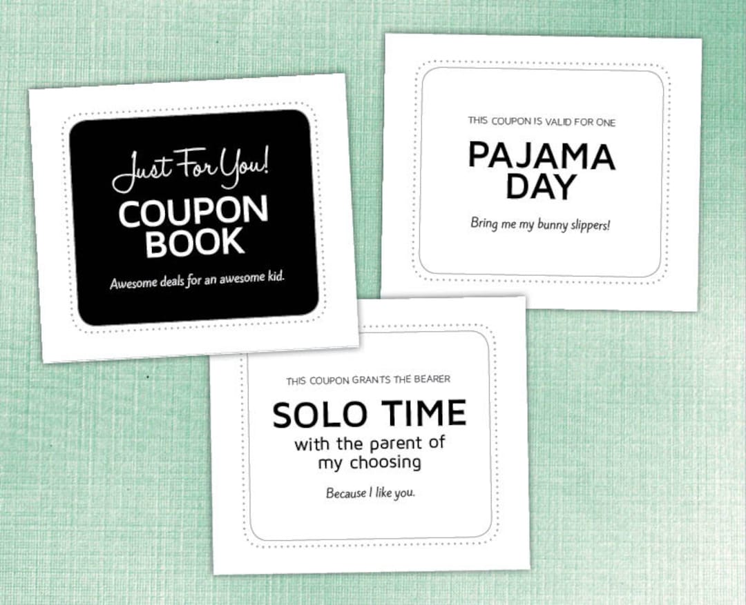 Awesome Coupons for Kids of All Ages, Funny, Unique & Useful, Printable ...