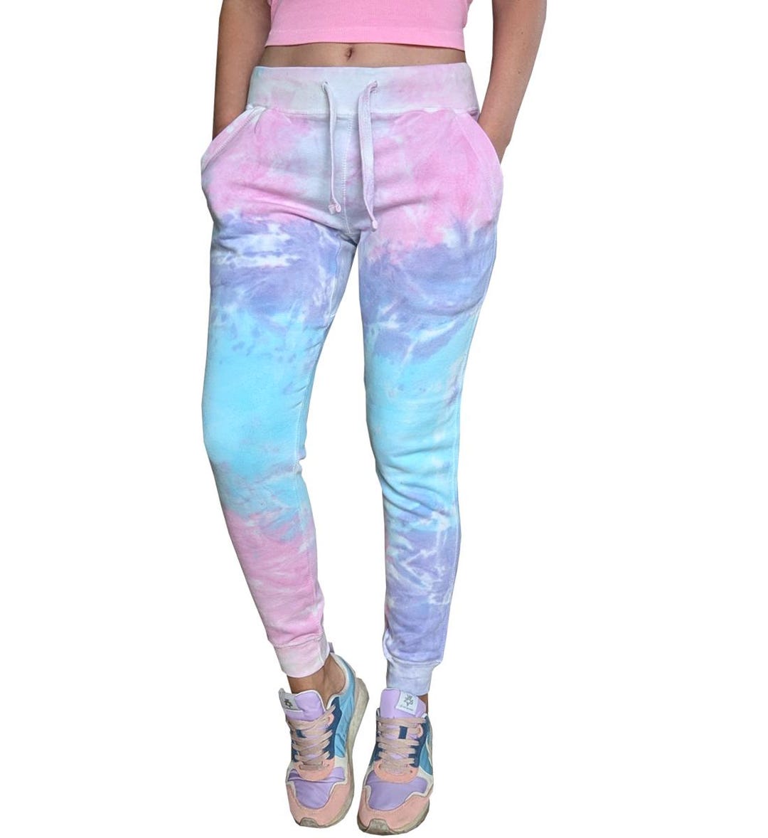 Tie Dye Joggers in Pastel Colors, Pastel Sweatpants, Lounge Pants - Etsy