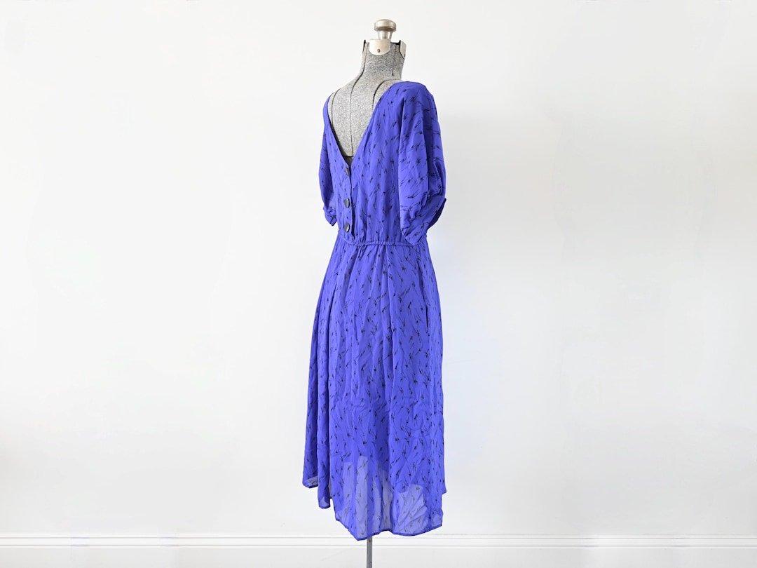 1980s Bill Berman California Styled by Jodi Schwartz Low Back Dress ...