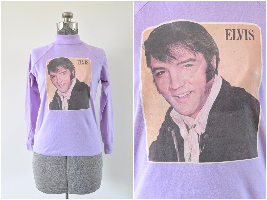1970s Elvis Presley Purple Turtleneck - Etsy