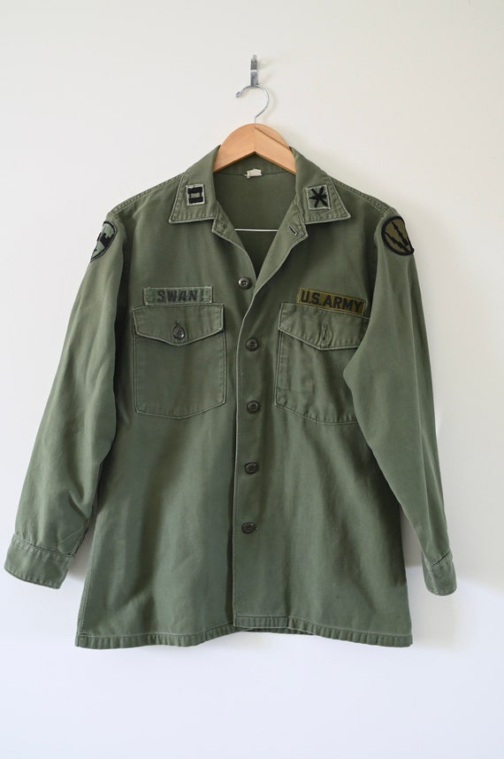 1970 Foster Industries Military OG-107 Type 1 Shirt S… - Gem