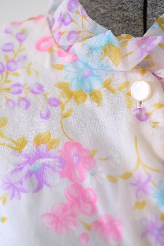 Chiha by Jaconelli Blue Pink Purple Pastel Floral Dre… - Gem