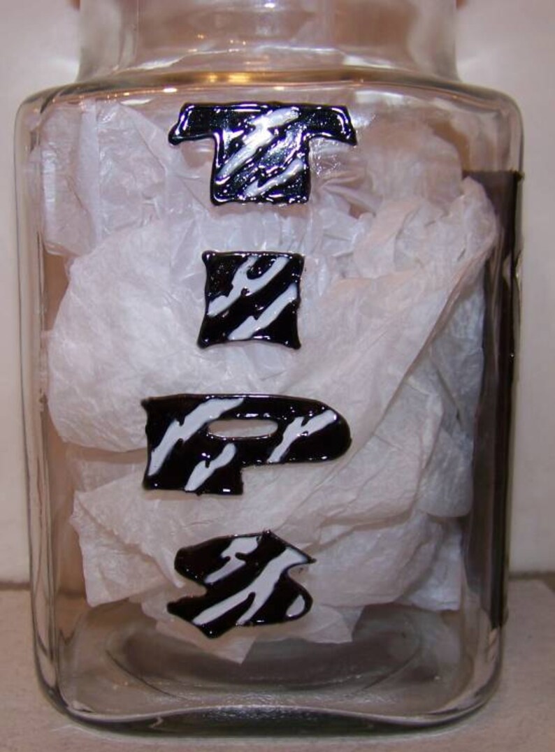 Custom order TIP JAR for BAND 9 inch tall Square Canister | Etsy