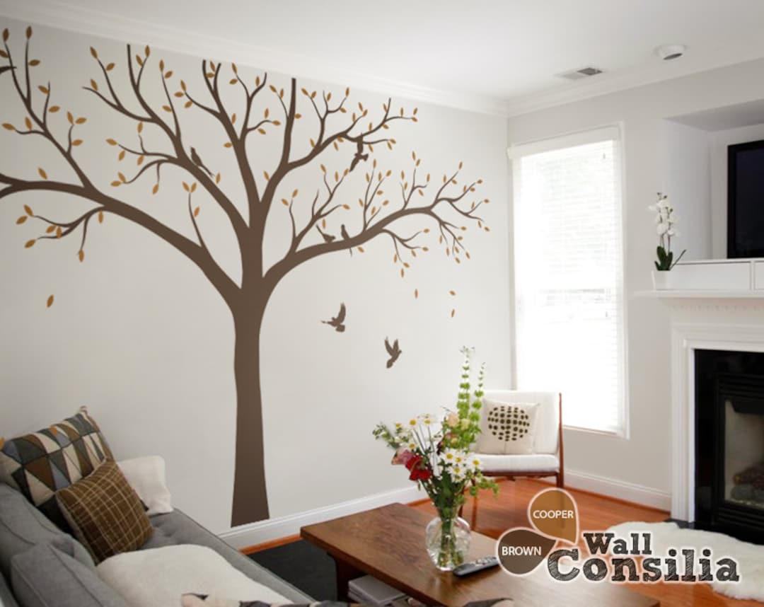 Large Tree Wall Decals Nursery Trees Decals Huge Tree Mural Sticker ...