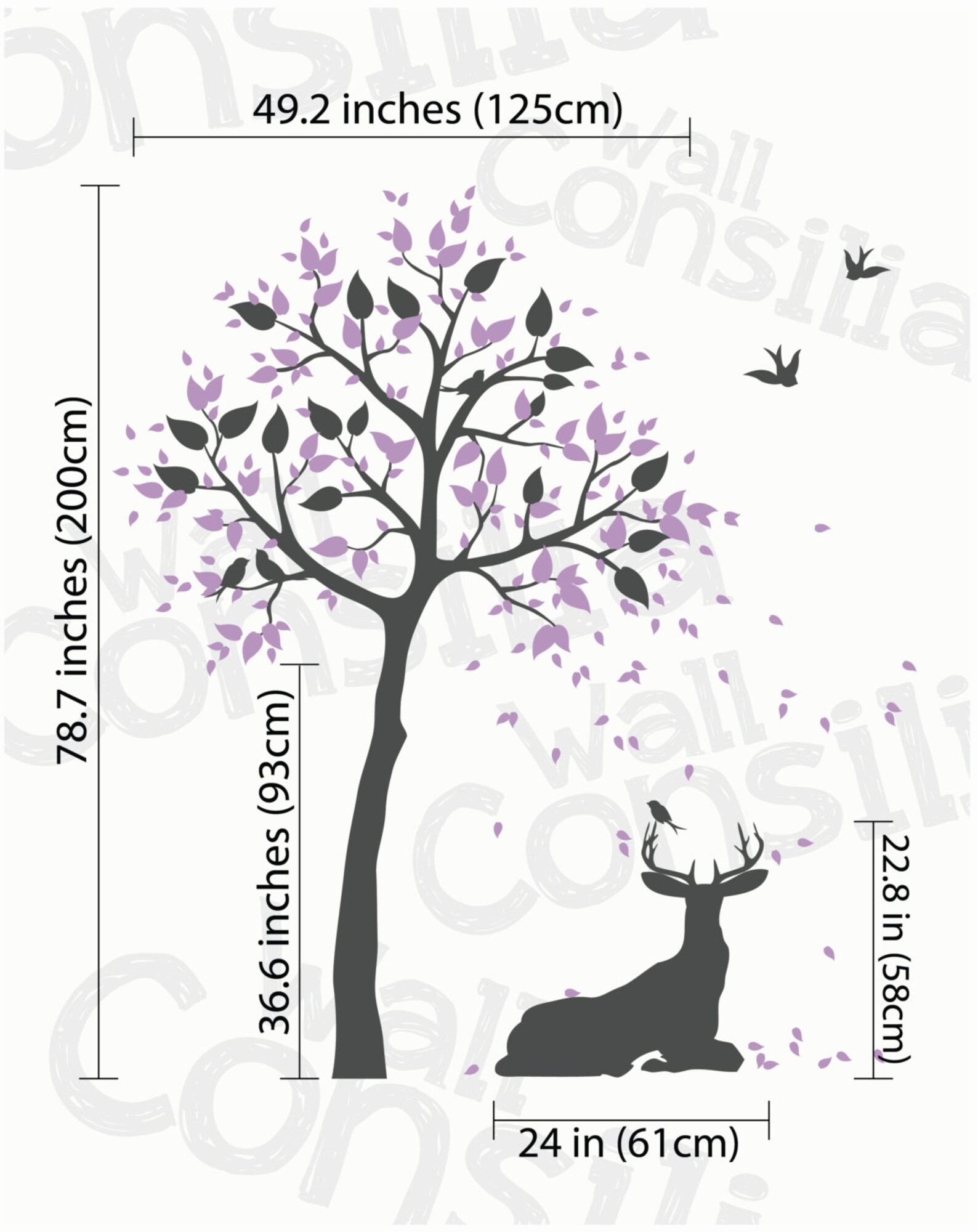 Baby Nursery Wall Decals Tree Decals Tree Wall Decal | Etsy