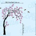 Large Leaning Tree Wall Decal for Nursery – Mural Sticker With Birds ...