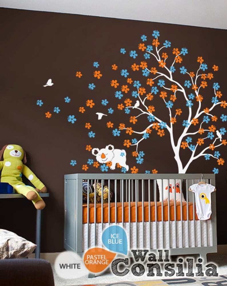 Baby Nursery Wall Decals Large Blossom Tree Wall Decal - Etsy