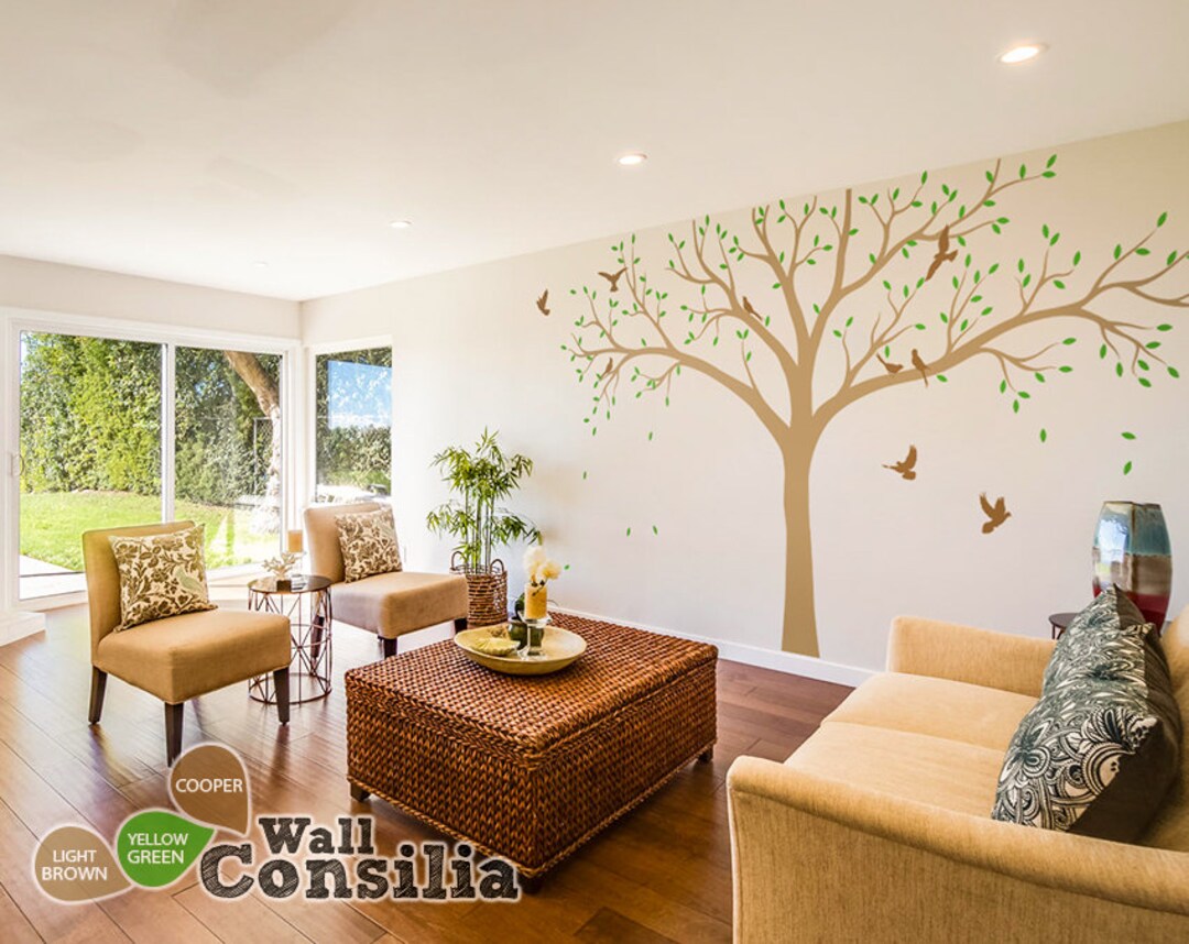 Large Tree Wall Decal Nursery Tree Wall Decals Huge Tree Mural Sticker ...