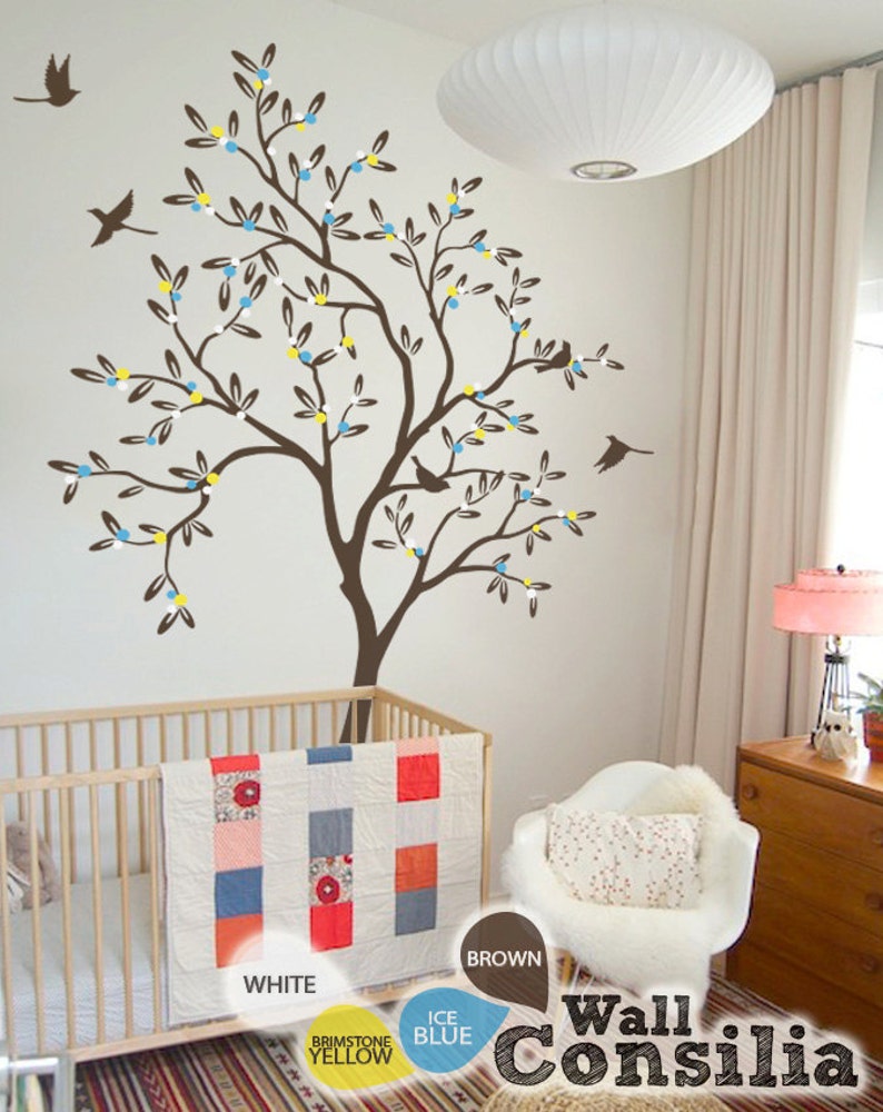 Baby Nursery Tree Wall Decal Wall Sticker Tree Wall Decal - Etsy