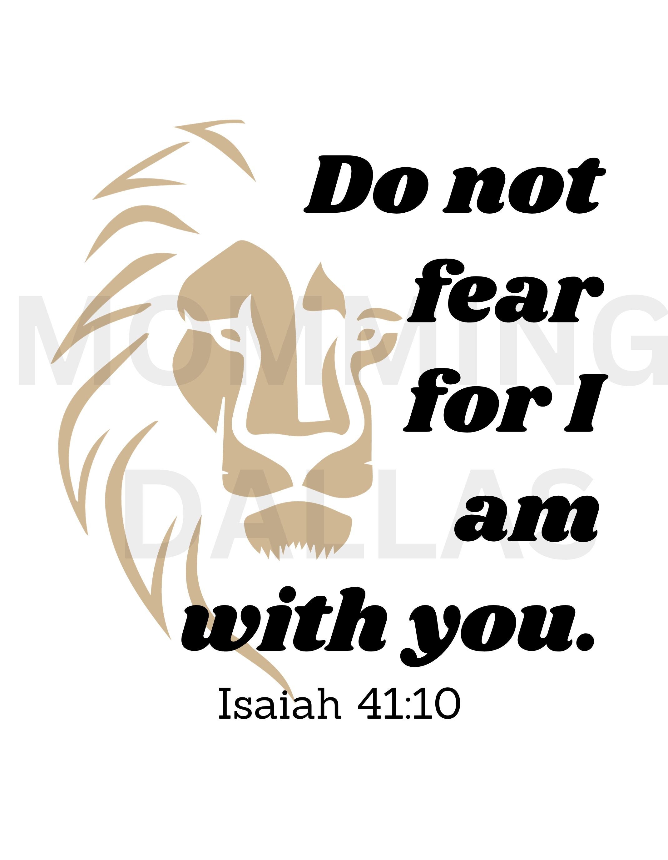 Fear Not Png, SVG Pdf, Sublimation Download, Do Not Fear, Christian T ...