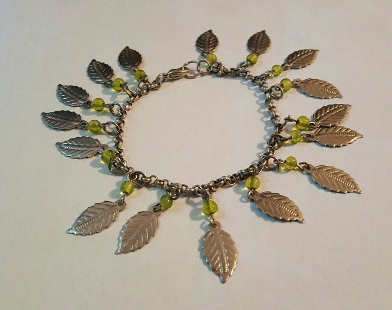 Forest Leaves Necklace & Bracelet Set - Etsy