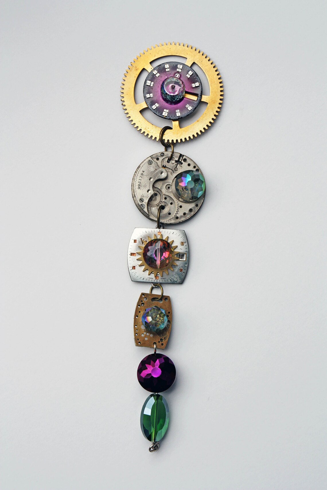 Watch Parts Christmas Decoration Ornament / Sun Catcher With - Etsy