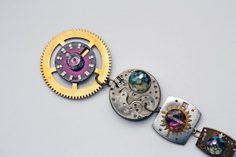 Watch Parts Christmas Decoration Ornament / Sun Catcher With Purple ...