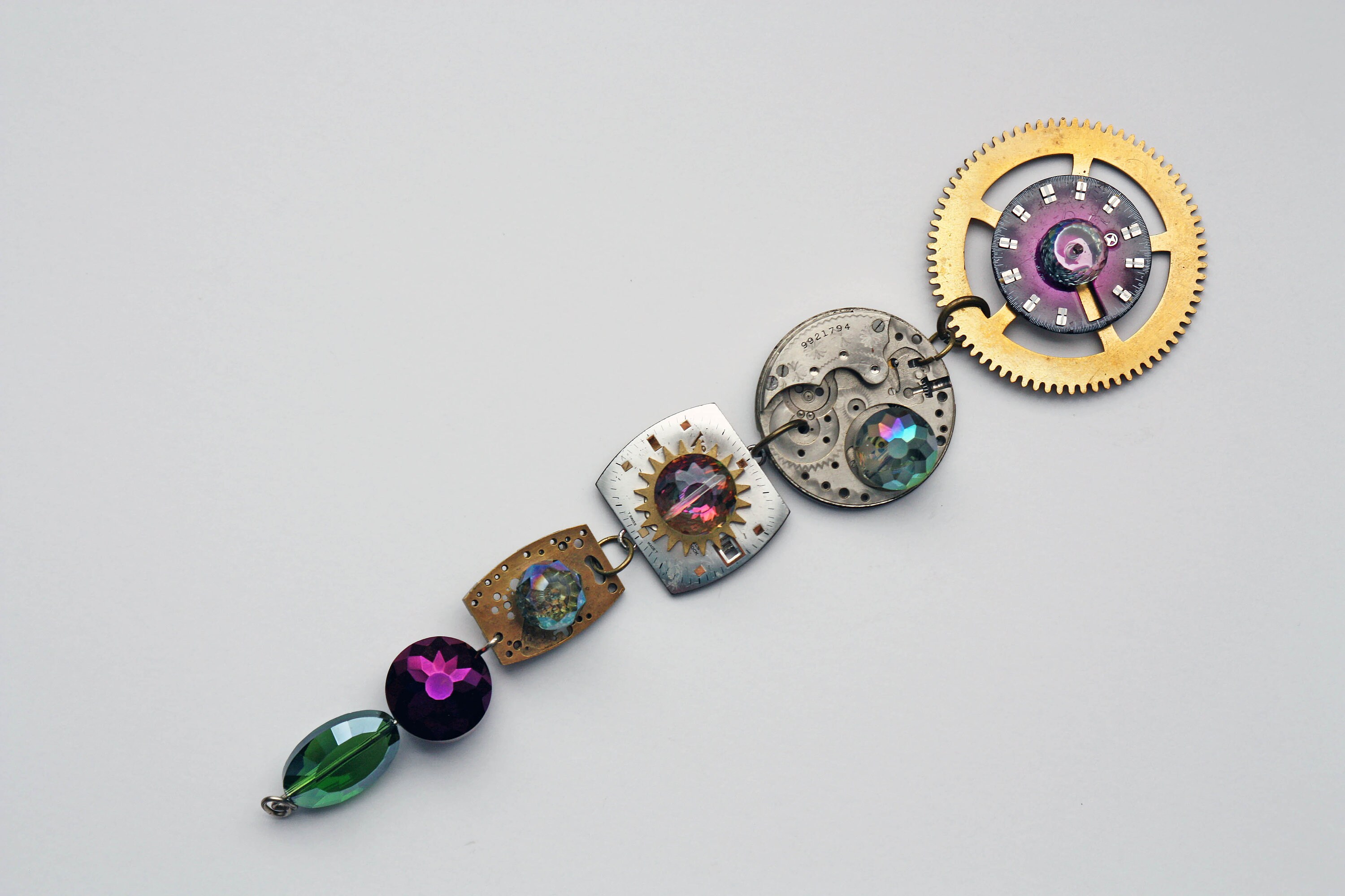 Watch Parts Christmas Decoration Ornament / Sun Catcher With Purple ...