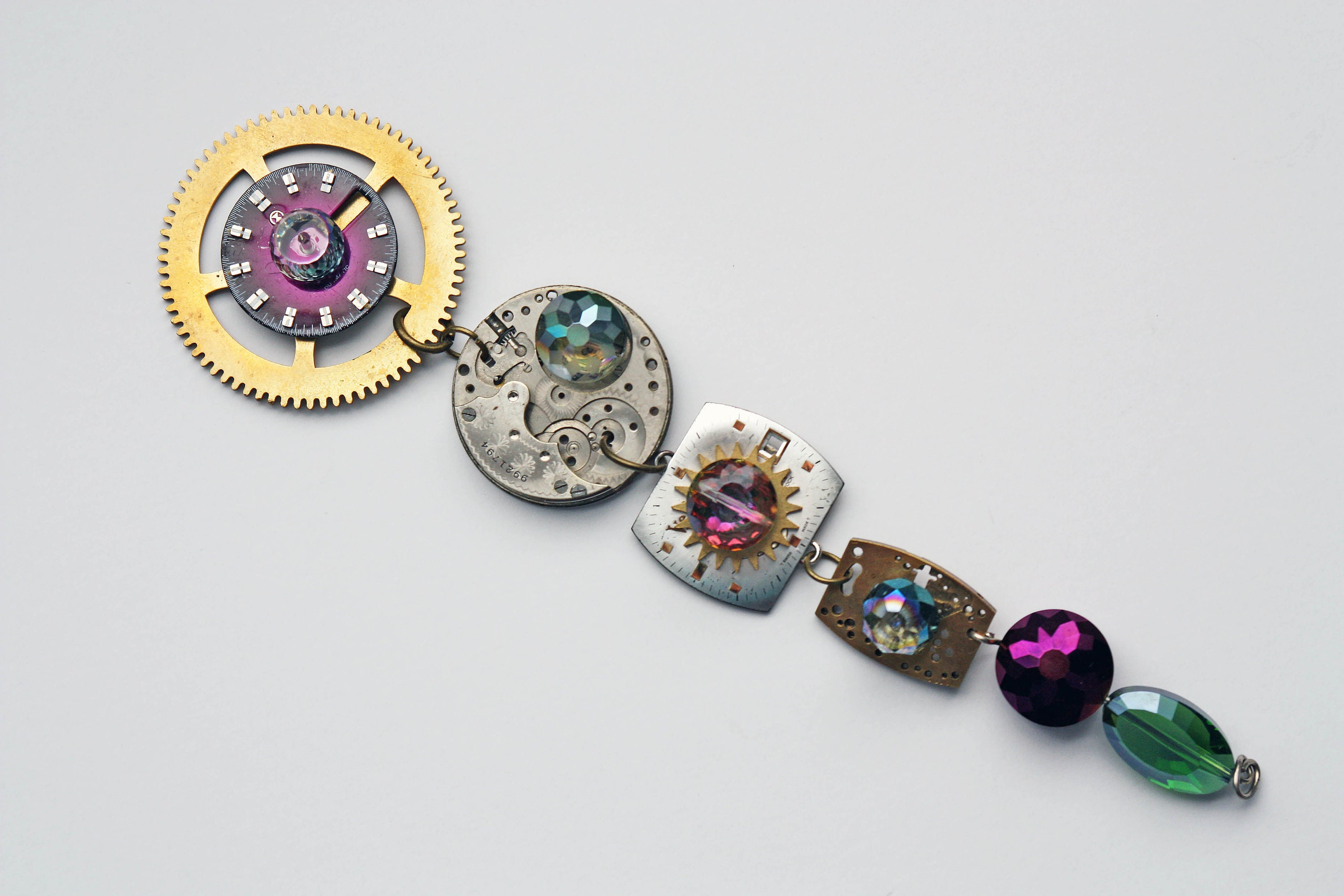 Watch Parts Christmas Decoration Ornament / Sun Catcher With Purple ...