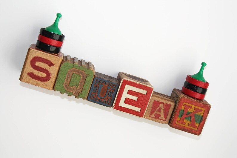 Wood "squeak" Decoration / Sign Made From Antique Children's Toy ...