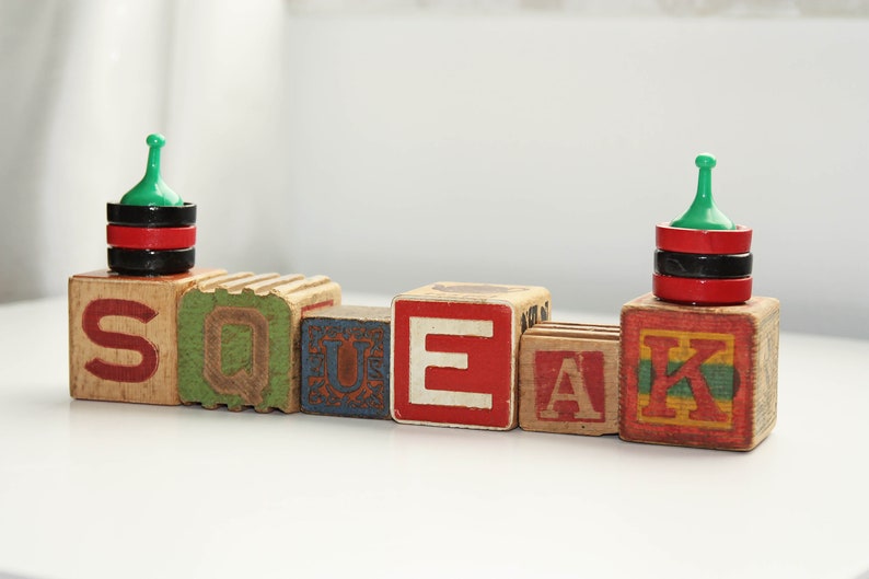 Wood "squeak" Decoration / Sign Made From Antique Children's Toy ...
