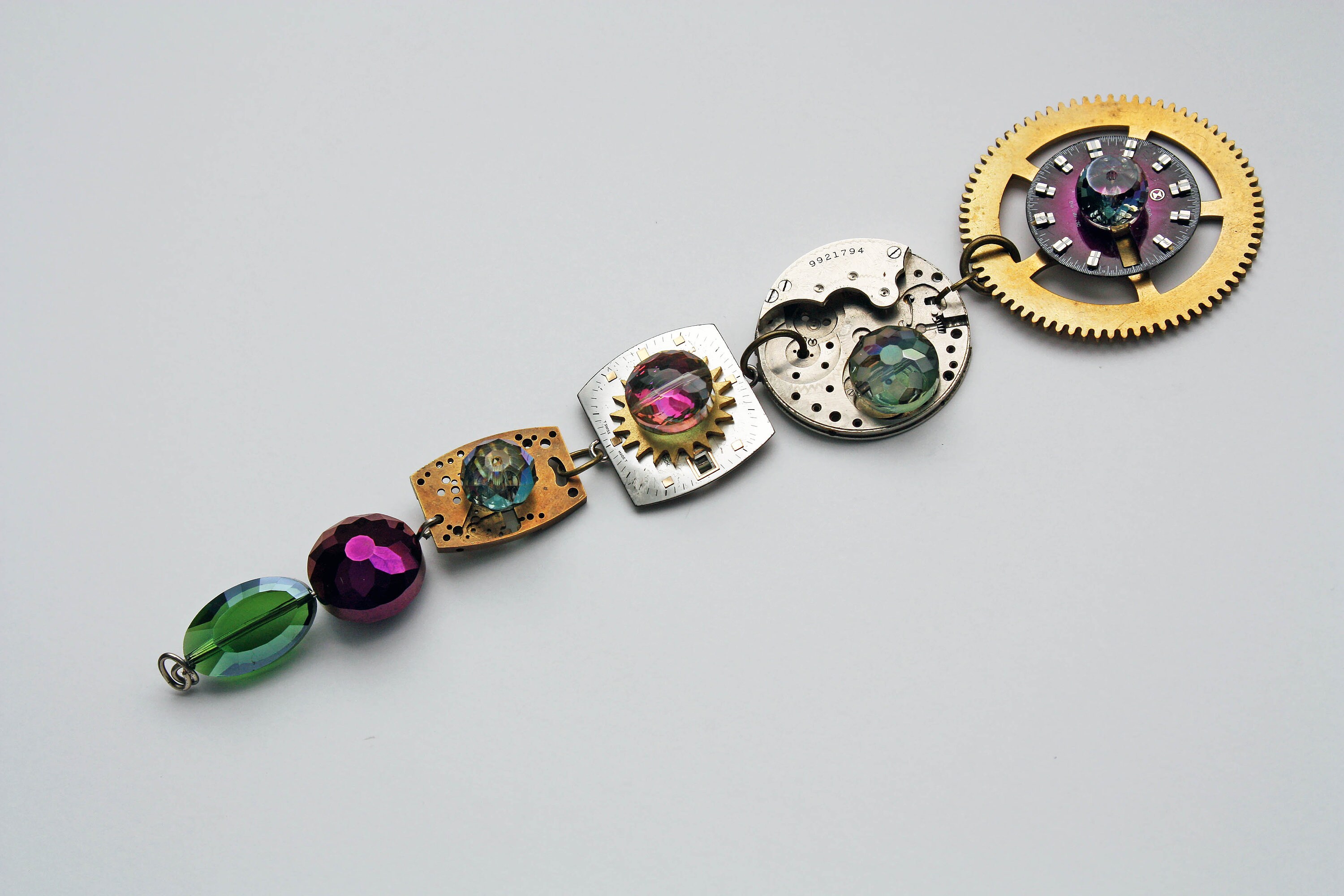 Watch Parts Christmas Decoration Ornament / Sun Catcher With Purple ...