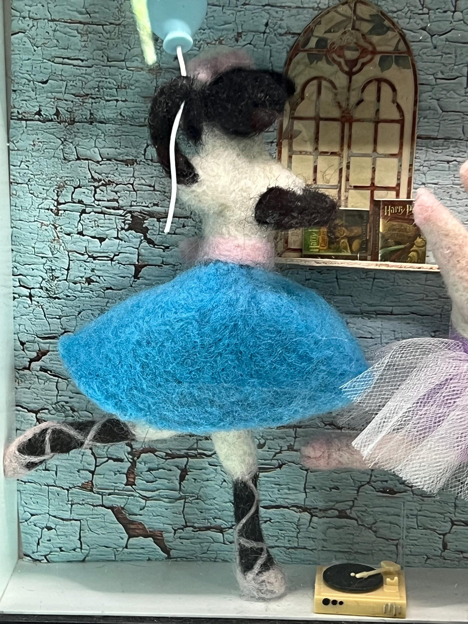 Ballerina Sheep and Pig Dancing Enclosed in Shadow Box - Etsy