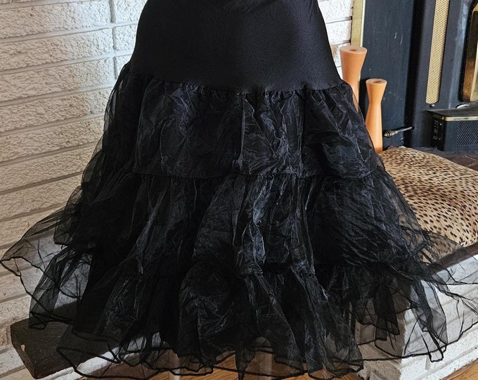 Retro 1950's Petticoat Crinoline in Black! Size L - Etsy