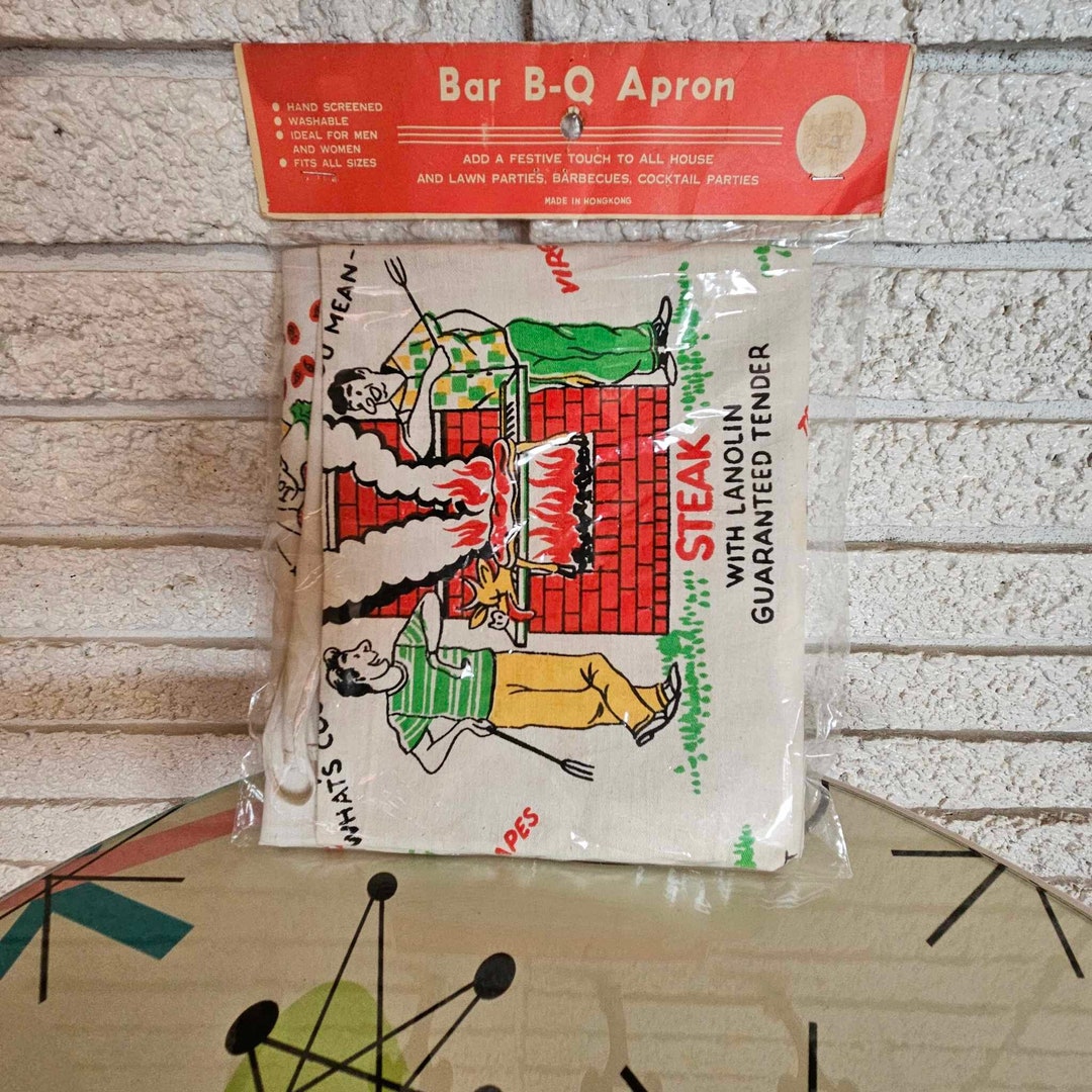 NEW Retro 1960's Dead Stock BBQ Apron With Nifty Vintage - Etsy