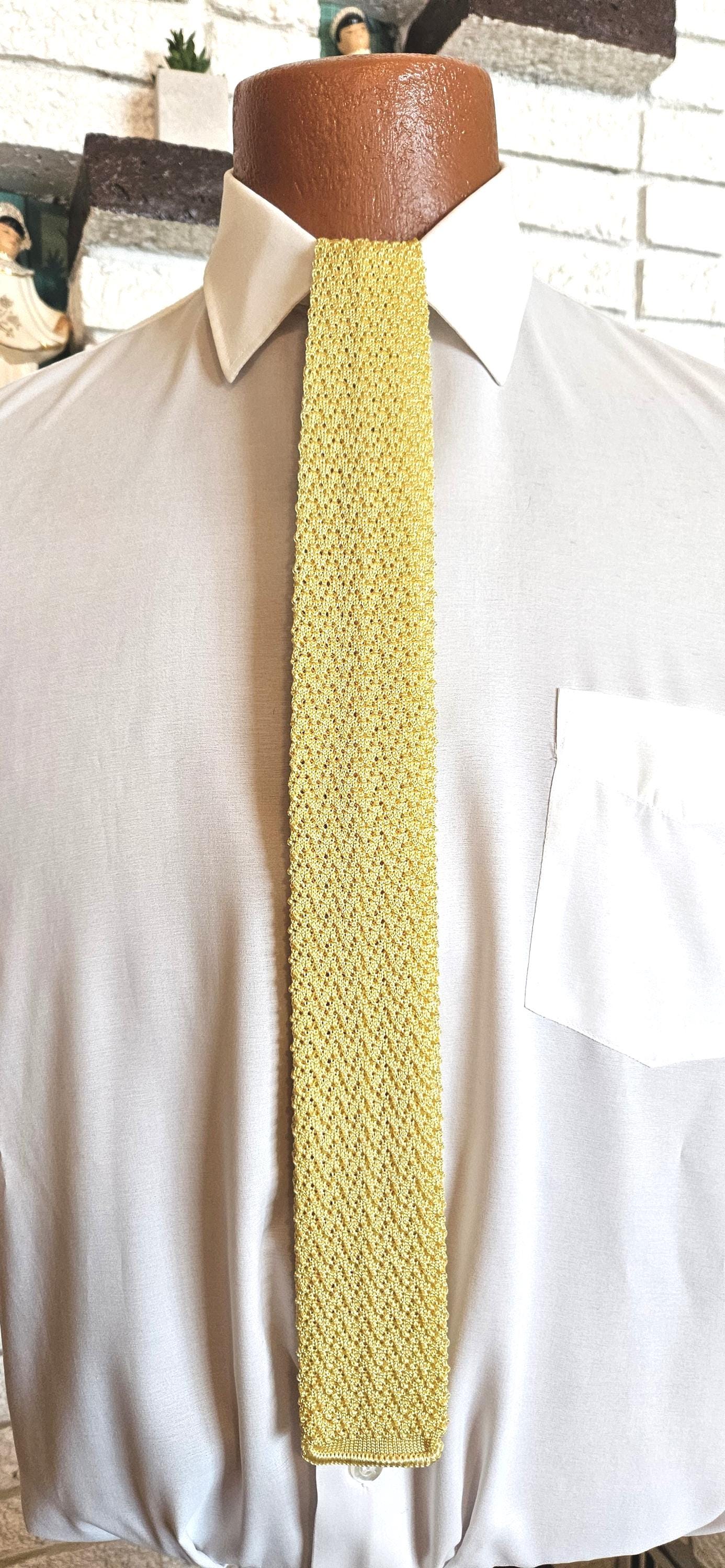 NEW!! Various 1960's Squared End Ties in Rayon, Wool, Silk, Dacron! You ...
