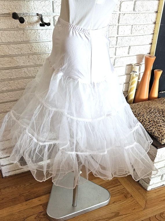 Retro 1950's Petticoat Crinoline in White! Size L - Gem